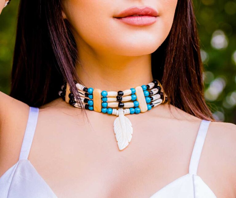 The Evolution Of Native American Bone Choker Tribal Necklaces ...